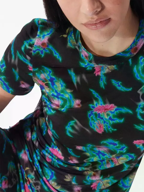 MARGHERITA MACCAPANI Abstract-print T-shirt - Black