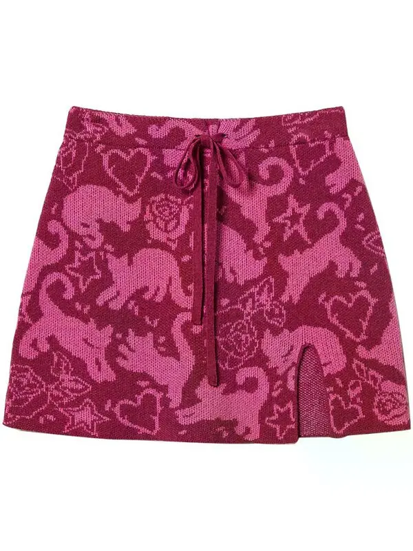 TWINSET Patterned Jacquard Skirt