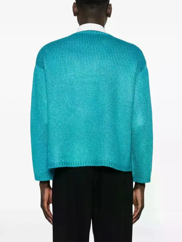 Valentino Garavani High-shine Finish Crew Neck Sweater