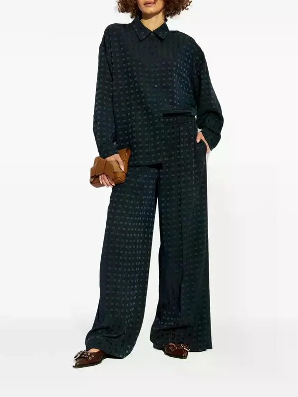 Kenzo Weave Palazzo Pants