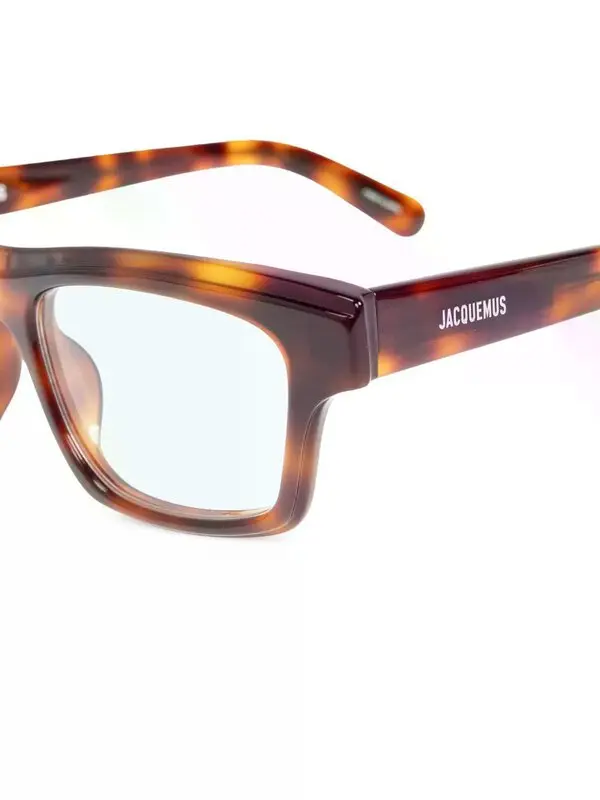 Jacquemus Logo-print Sunglasses - Brown
