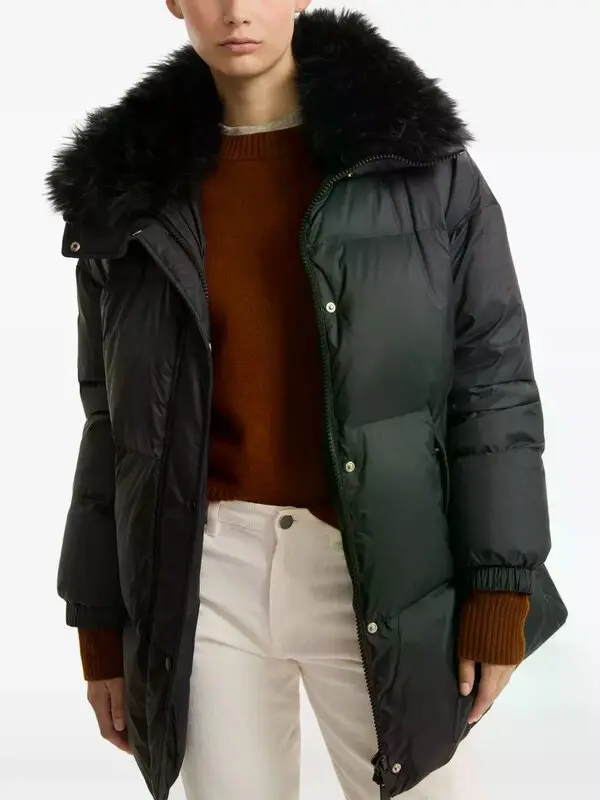 YVES SALOMON Padded Coat With Faux-fur Collar