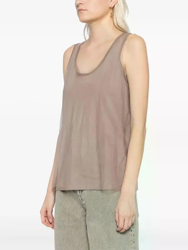 JNBY Mesh Detailing Sleeveless Top - Neutrals