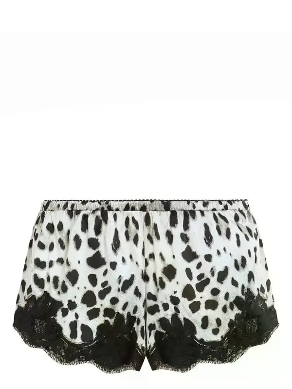 Dolce & Gabbana Leopard-print Satin Shorts - Neutrals
