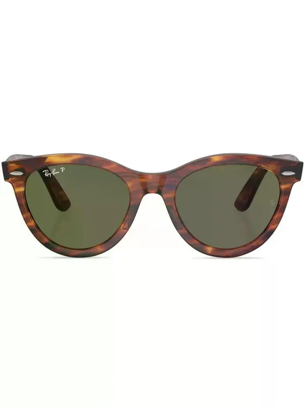 Ray-ban Wayfarer Round-frame Sunglasses - Brown