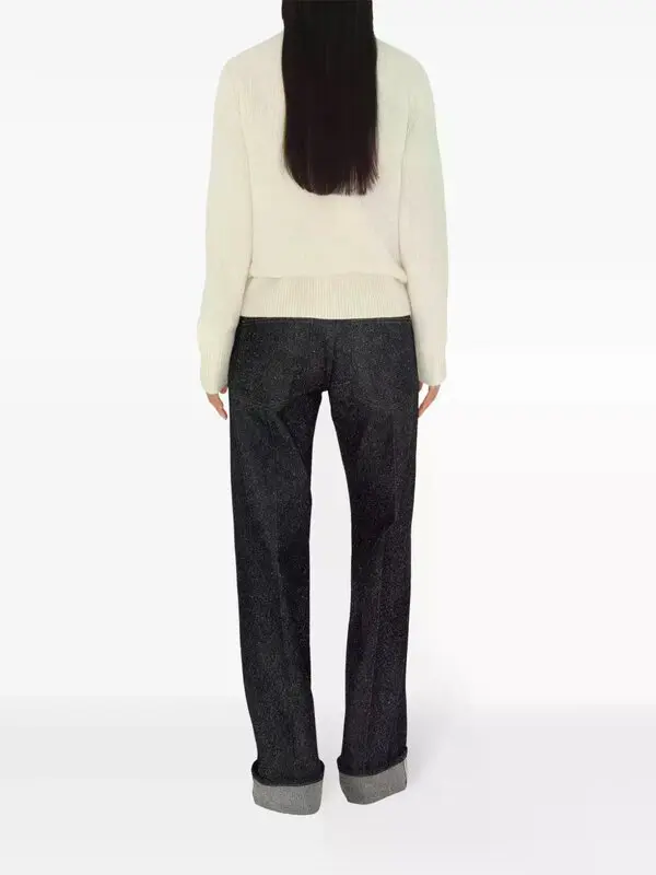 Burberry Equestrian Knight Crew Neck Sweater - Neutrals