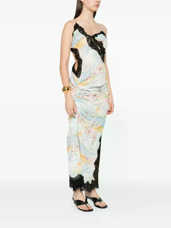 Christopher Esber Floral-print Midi Dress