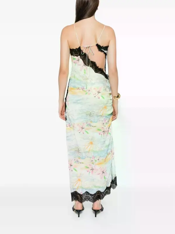 Christopher Esber Floral-print Midi Dress
