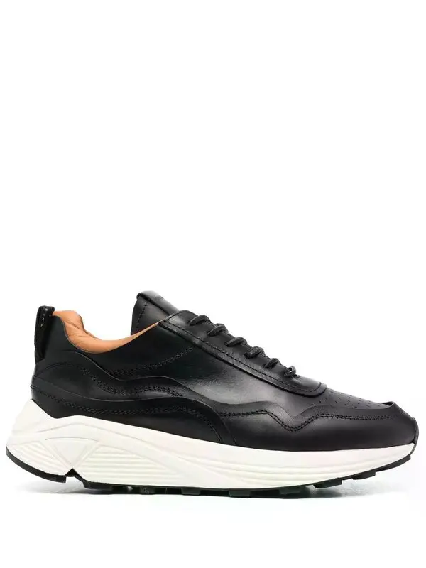 BUTTERO® Piping-detail Low-top Sneakers - Black