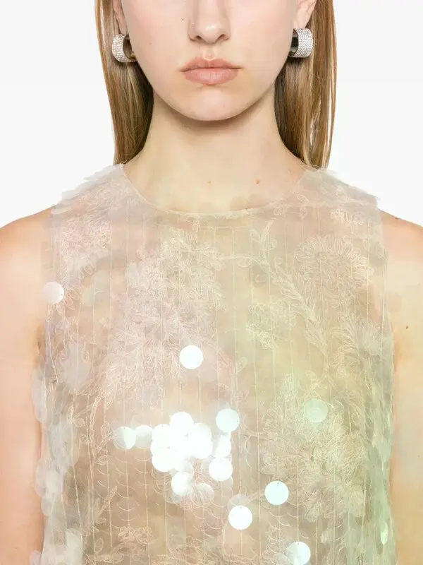 Ermanno Scervino Sequin-embellished Mini Dress