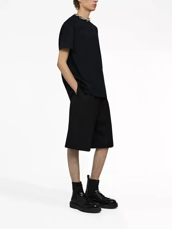 JIL SANDER Logo-plaque Cotton T-shirt - Black
