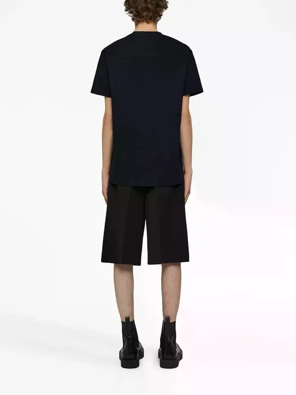 JIL SANDER Logo-plaque Cotton T-shirt - Black
