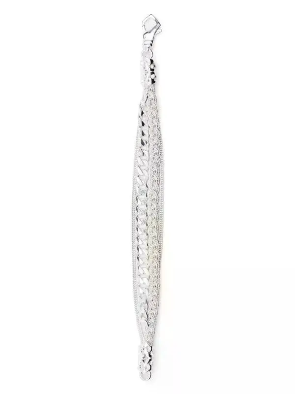 Emanuele Bicocchi Ice Braided Bracelet - Silver
