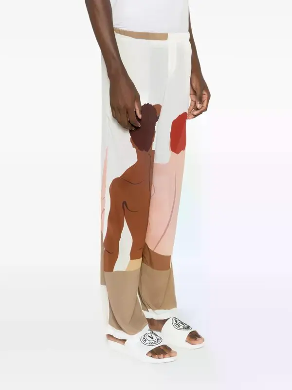 AMIR SLAMA Graphic-print Silk Shirt