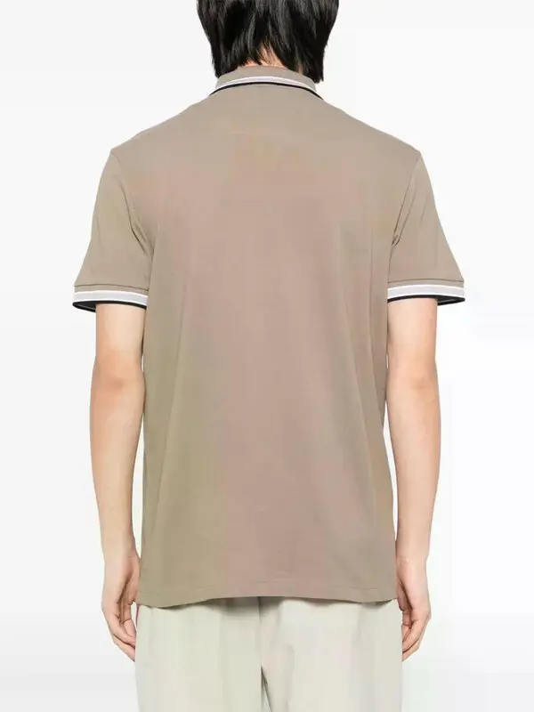 BOSS Logo-embroidered Polo Shirt - Brown