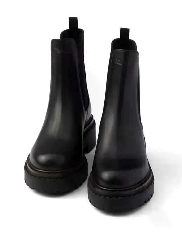 Prada Leather Chelsea Boots