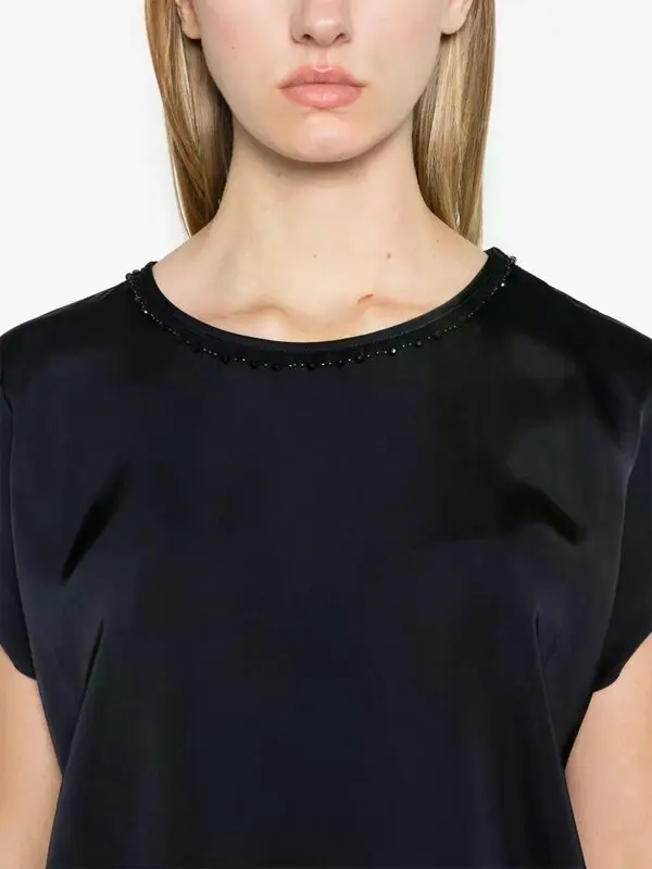 Fabiana Filippi Embellished Crewneck Blouse