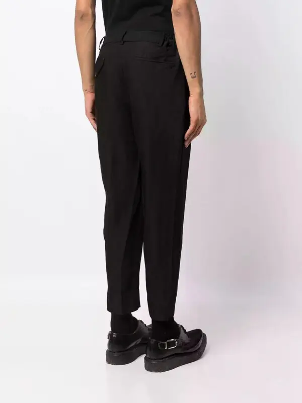 Comme Des Garçons Chevron-pattern Tapered Trousers
