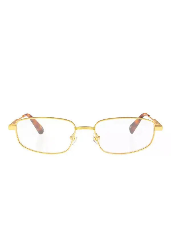 Jacquemus Rectangle-frame Glasses - Brown