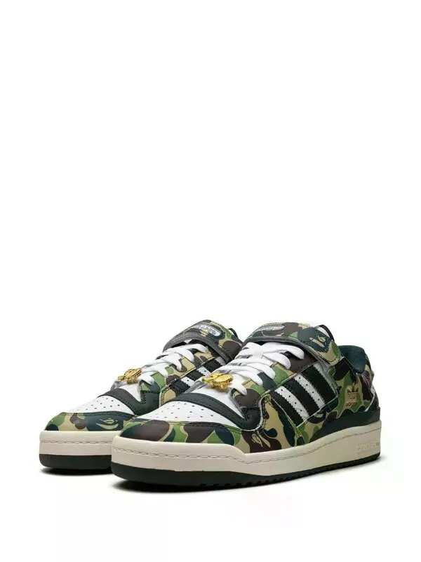Adidas X Bape Forum 84 Low 30th Anniversary Camo Sneakers
