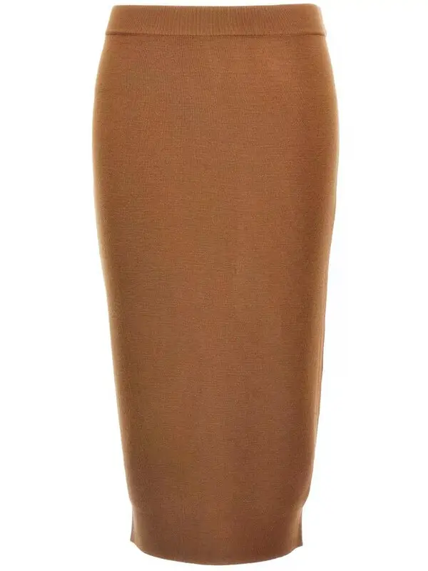 Saint Laurent Mila Pencil Midi Skirt