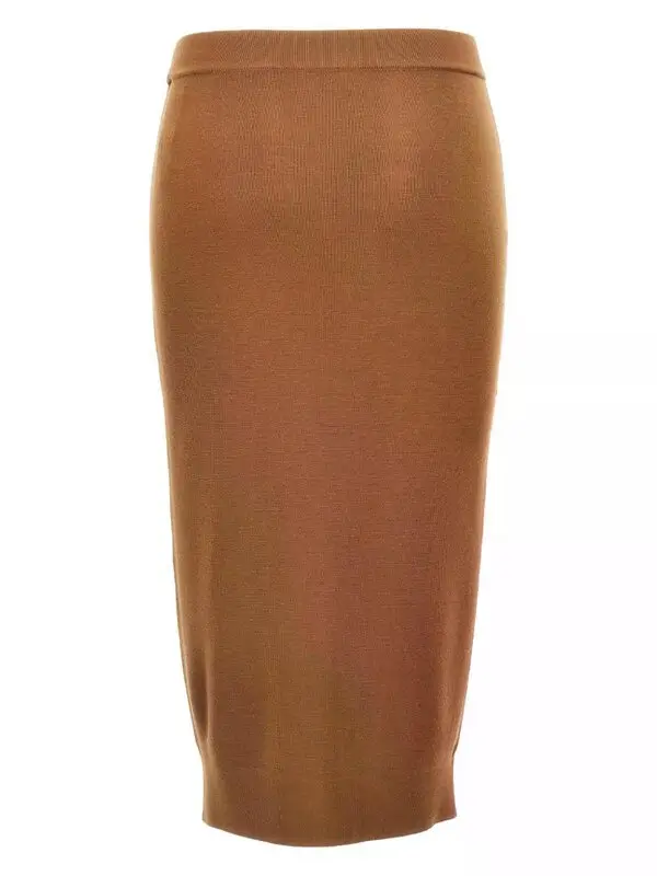 Saint Laurent Mila Pencil Midi Skirt