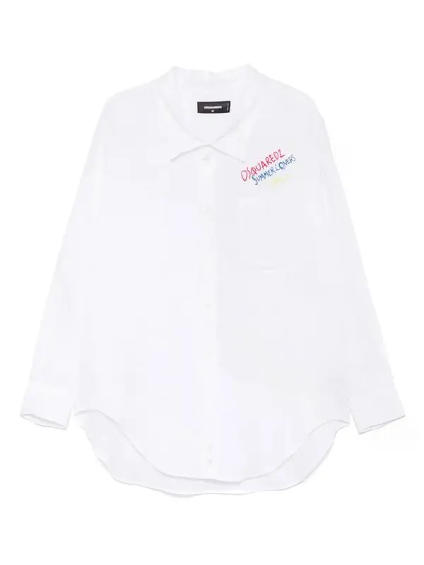 Dsquared2 Logo-embroidered Shirt