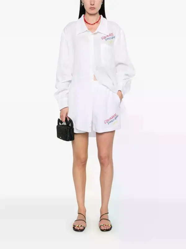 Dsquared2 Logo-embroidered Shirt