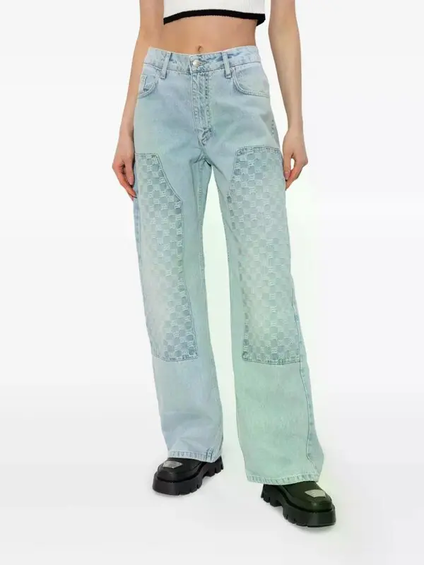MISBHV Monogram-pattern Jeans