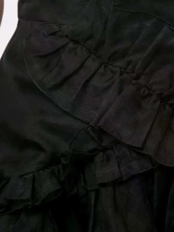 MACGRAW Souffle Ruffle Skirt - Black
