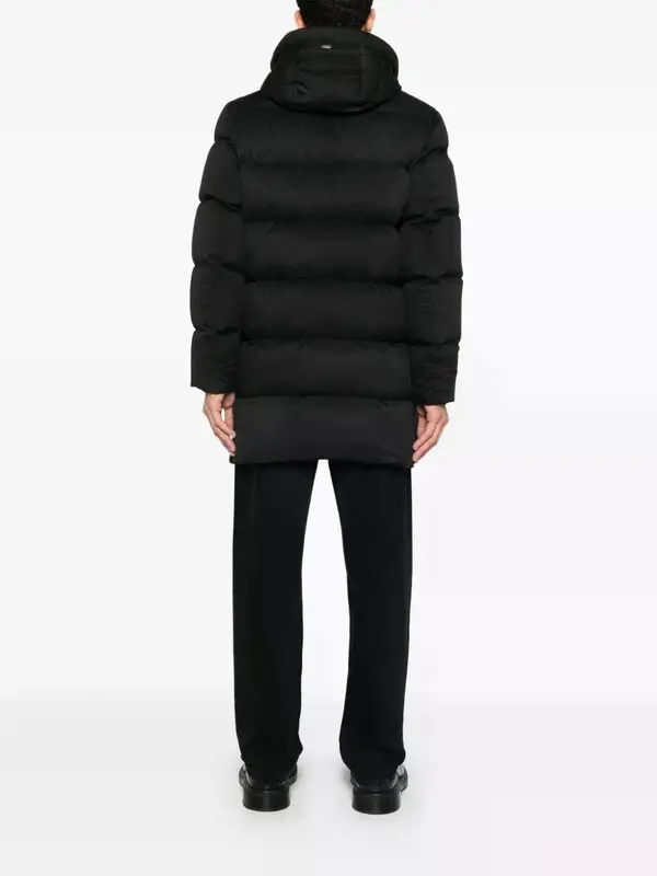 Herno Quilted Down Coat With Detachable Faux-fur Trim