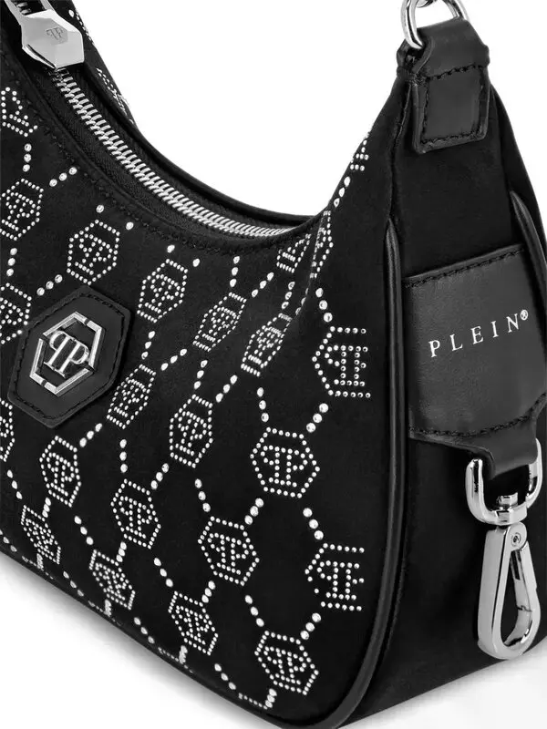 Philipp Plein Monogram Pattern Shoulder Bag - Black