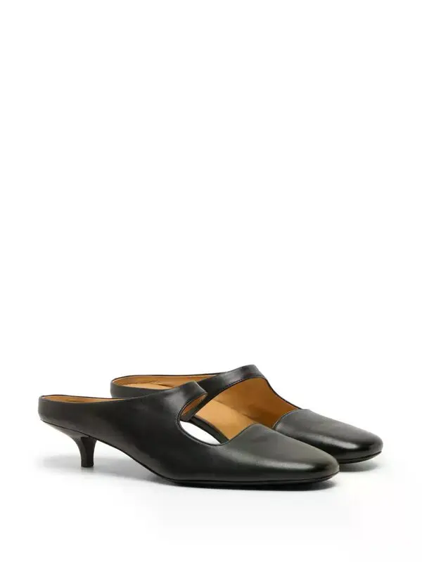 Marsèll Spinata Leather Mules - Black