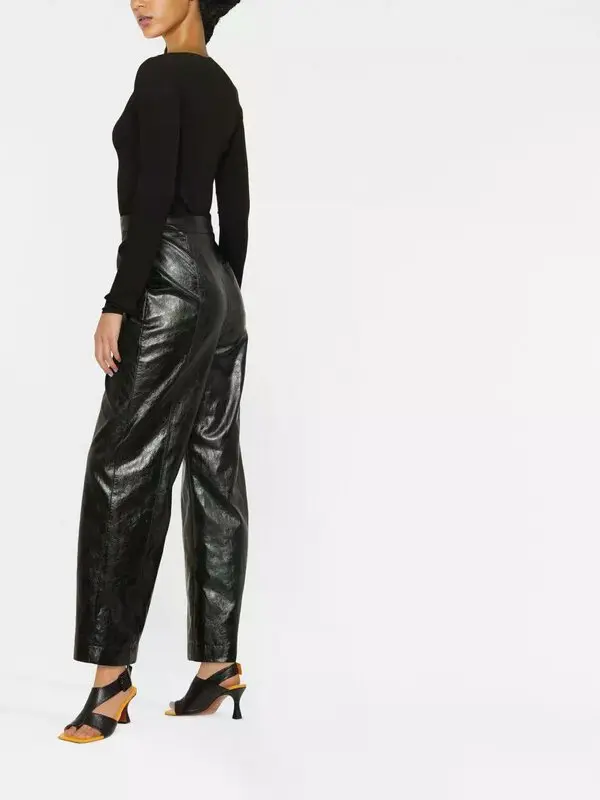 MAISON MARGIELA Round Neck Long Sleeve Bodysuit - Black
