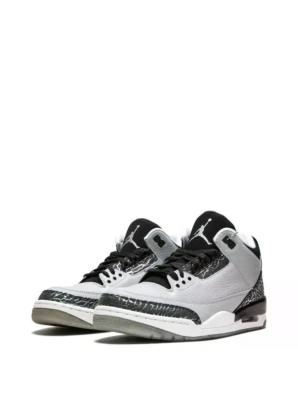 JORDAN Air 3 Retro Wolf /metallic Silver-black-white Sneakers - Grey