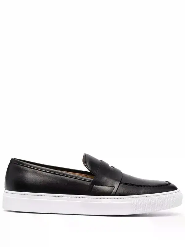 SCAROSSO Alberto Penny Leather Loafers
