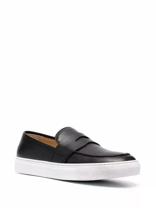 SCAROSSO Alberto Penny Leather Loafers