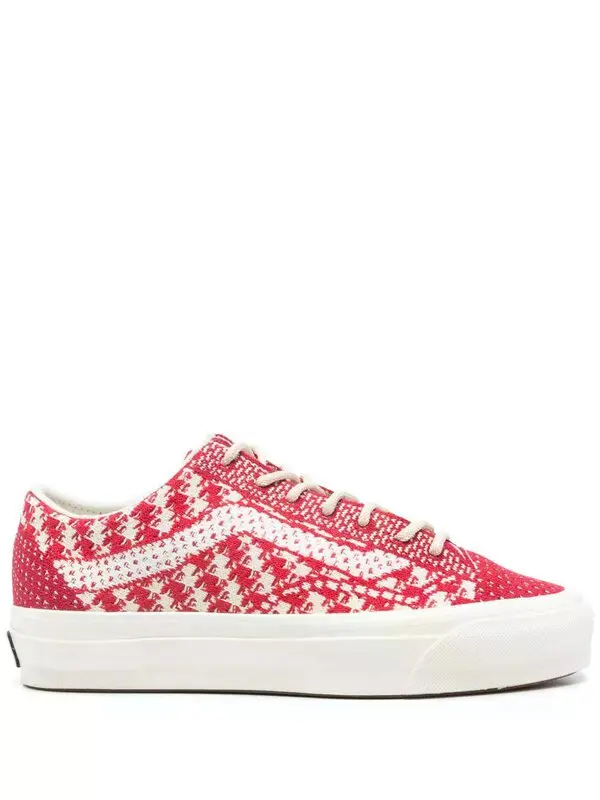 VANS Intarsia-knit Sneakers - Red