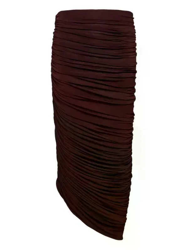 Magda Butrym Ruched Midi Skirt