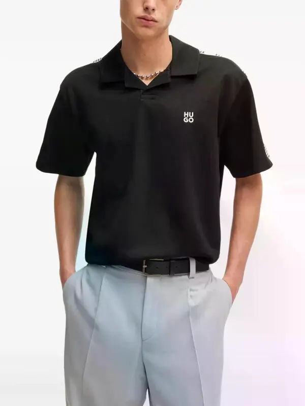 Hugo Logo-embroidered Polo Shirt