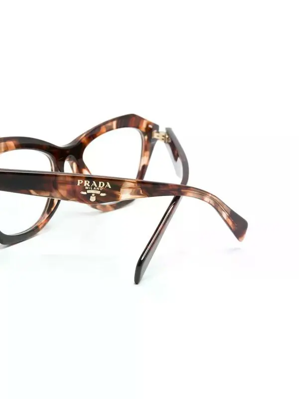 Prada Tortoiseshell Cat-eye Glasses