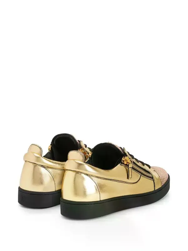 GIUSEPPE ZANOTTI Frankie Double-zip Low-top Sneakers - Multicolour