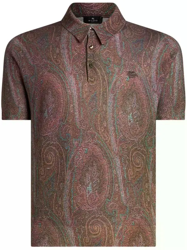 Etro Paisley-print Polo Shirt