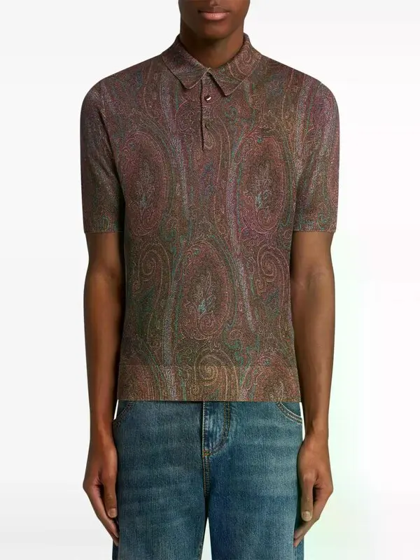 Etro Paisley-print Polo Shirt