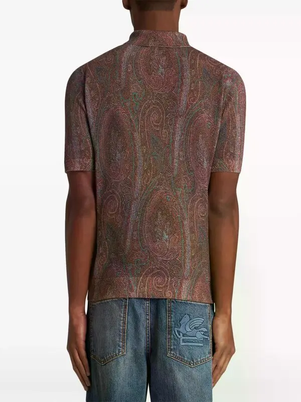 Etro Paisley-print Polo Shirt