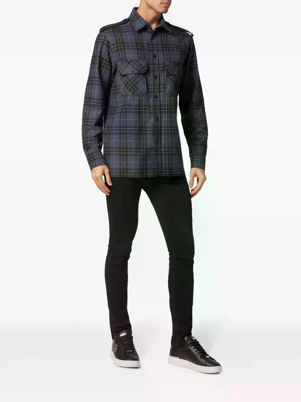 Philipp Plein Skull&bones-print Cotton Shirt