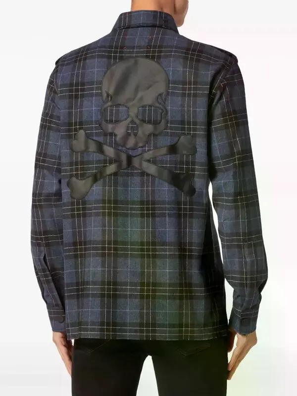 Philipp Plein Skull&bones-print Cotton Shirt