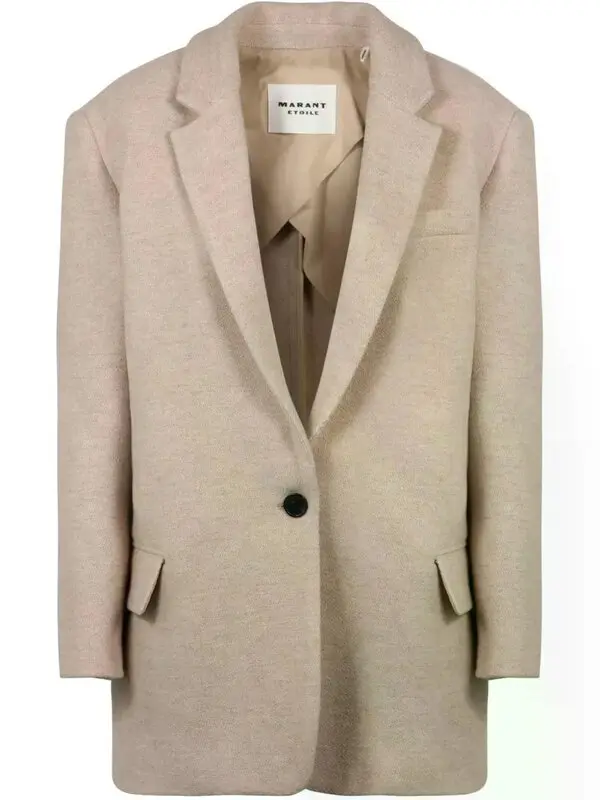 MARANT ETOILE Single-breasted Blazer - Neutrals