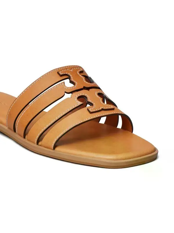 Tory Burch Ines Cage Slides - Brown