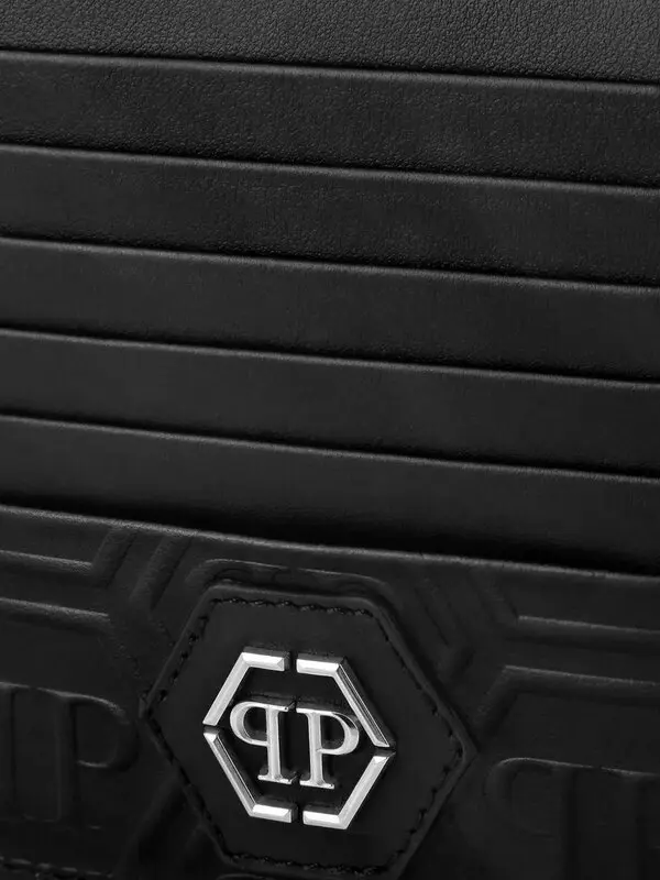 Philipp Plein Monogram Leather Cardholder